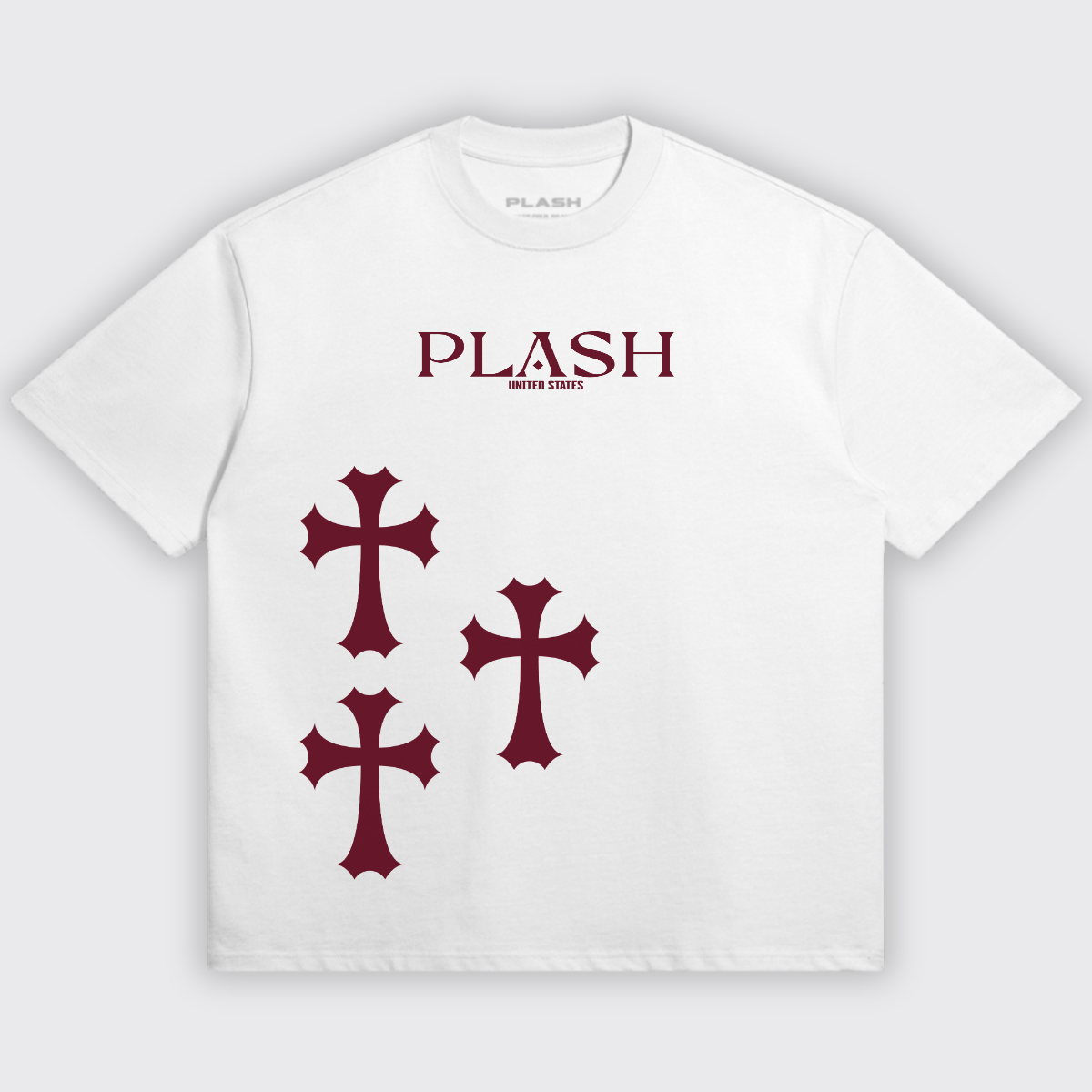 Crossed Oversized Tee – Plash Shop